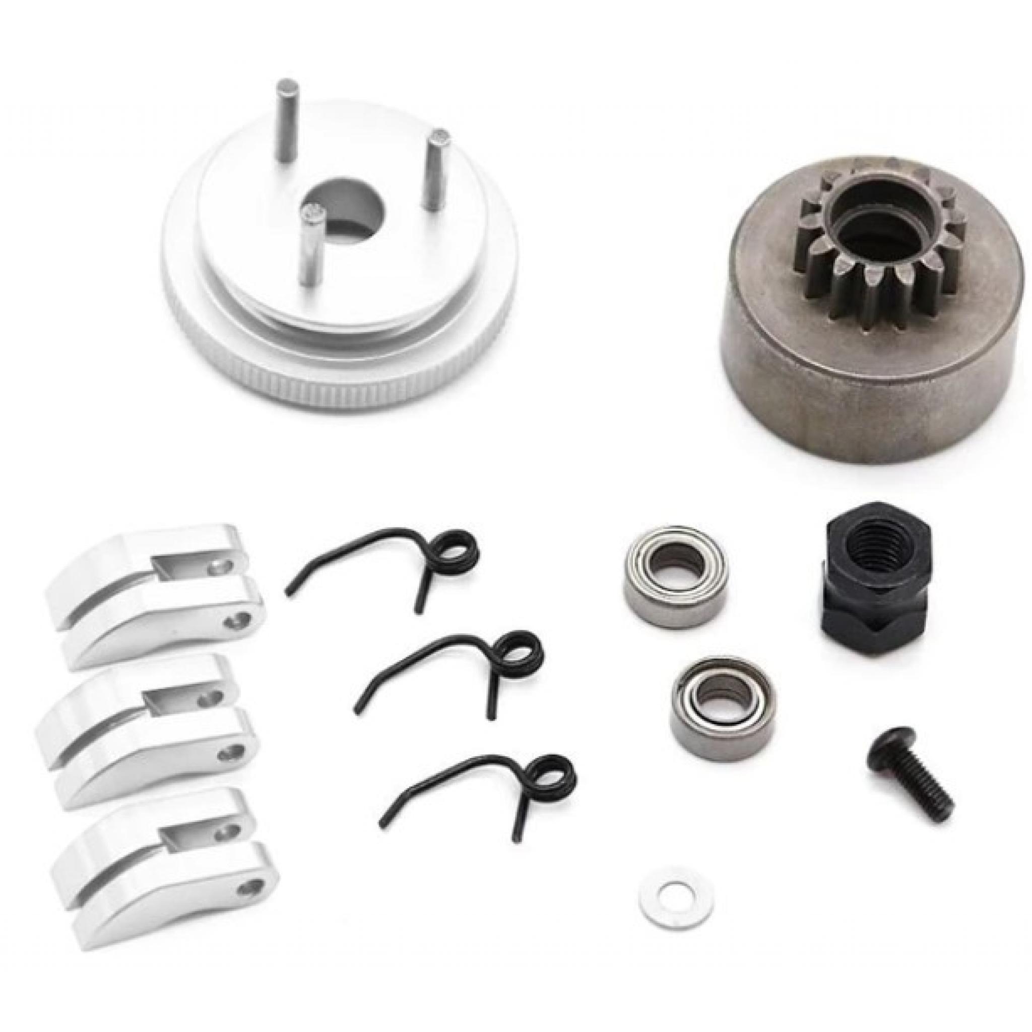 Flywheel + Clutch +16T Tooth Clutch Bell & Bearings set for Nitro Engines