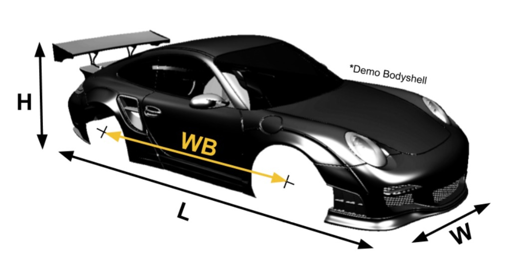 Pagani Zonda 1/10 Body Shell