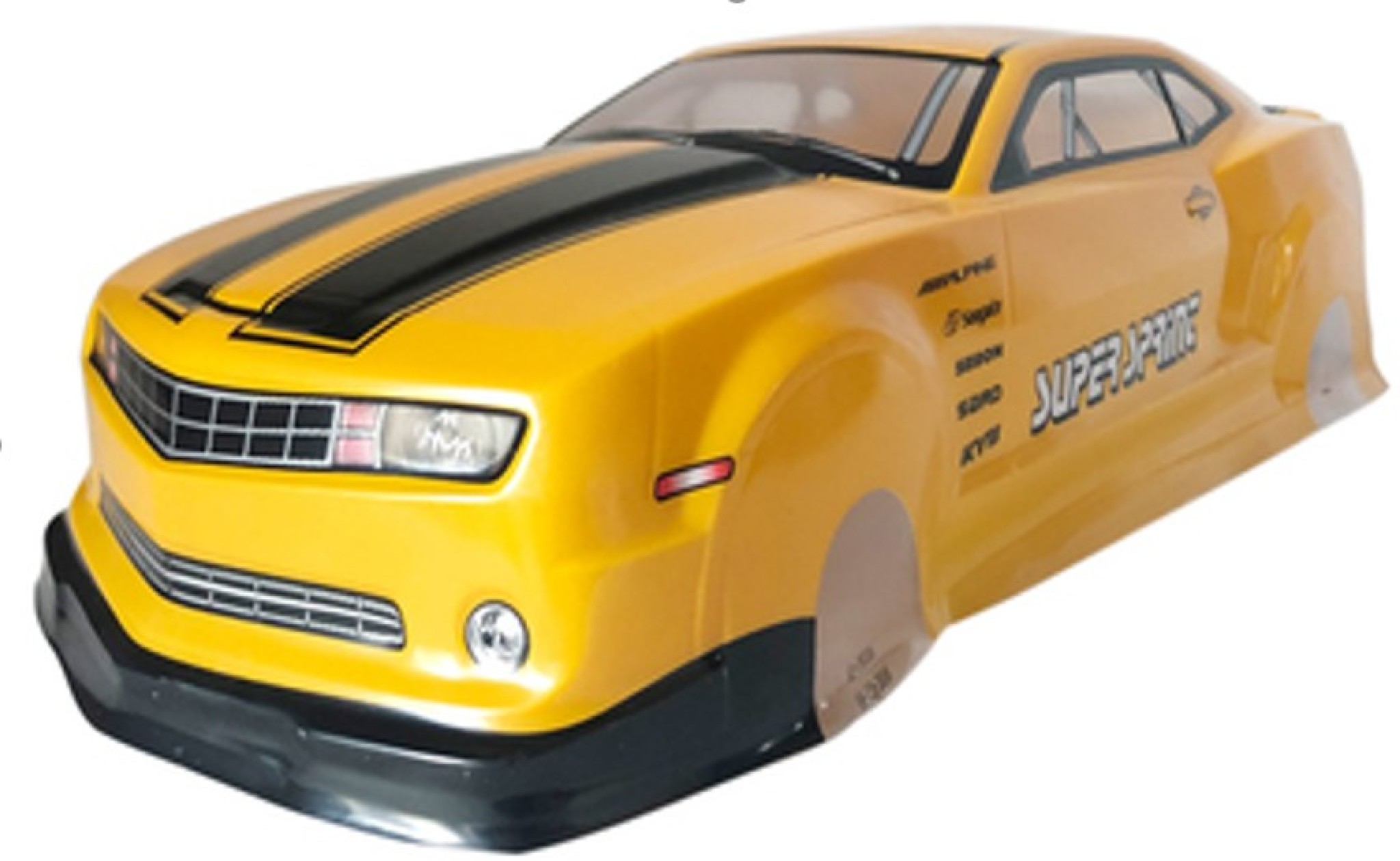 RC Ford Mustang Body Shell Fits 1/10 Cars + Spoiler etc