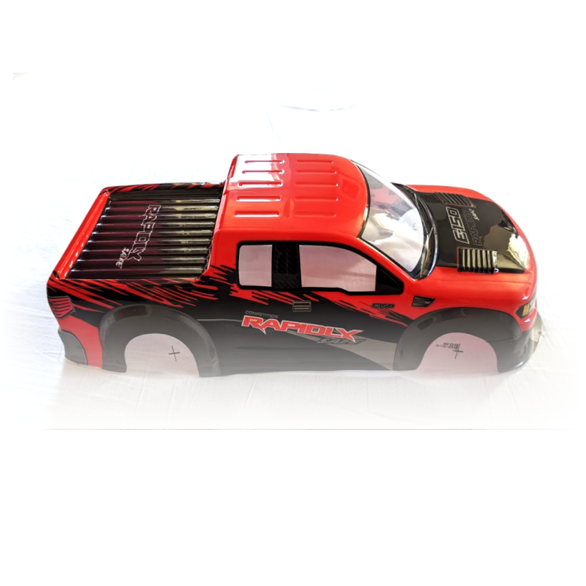 Ford F150 Red Universal 1/10 1/8 Truck Body Shell