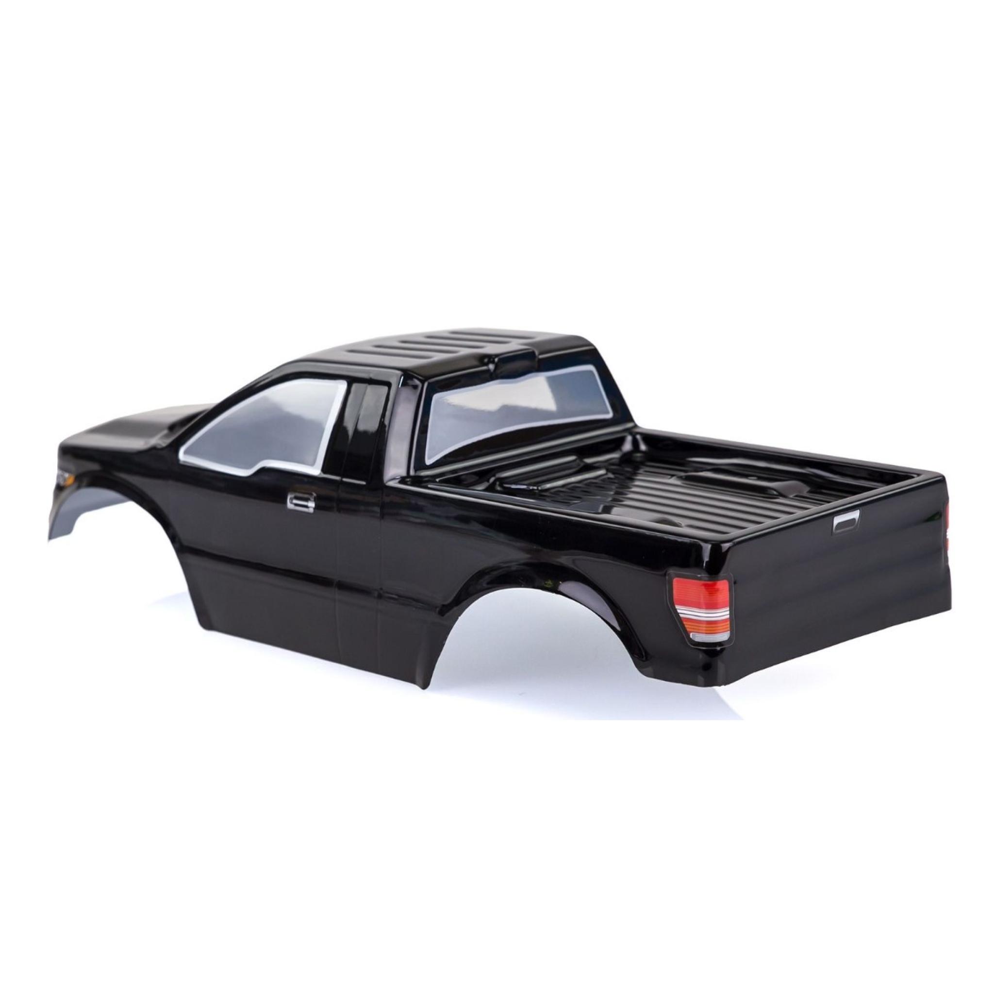 Truck Body Shell Universal Fit 1/10 scale, Black complete with driver ...