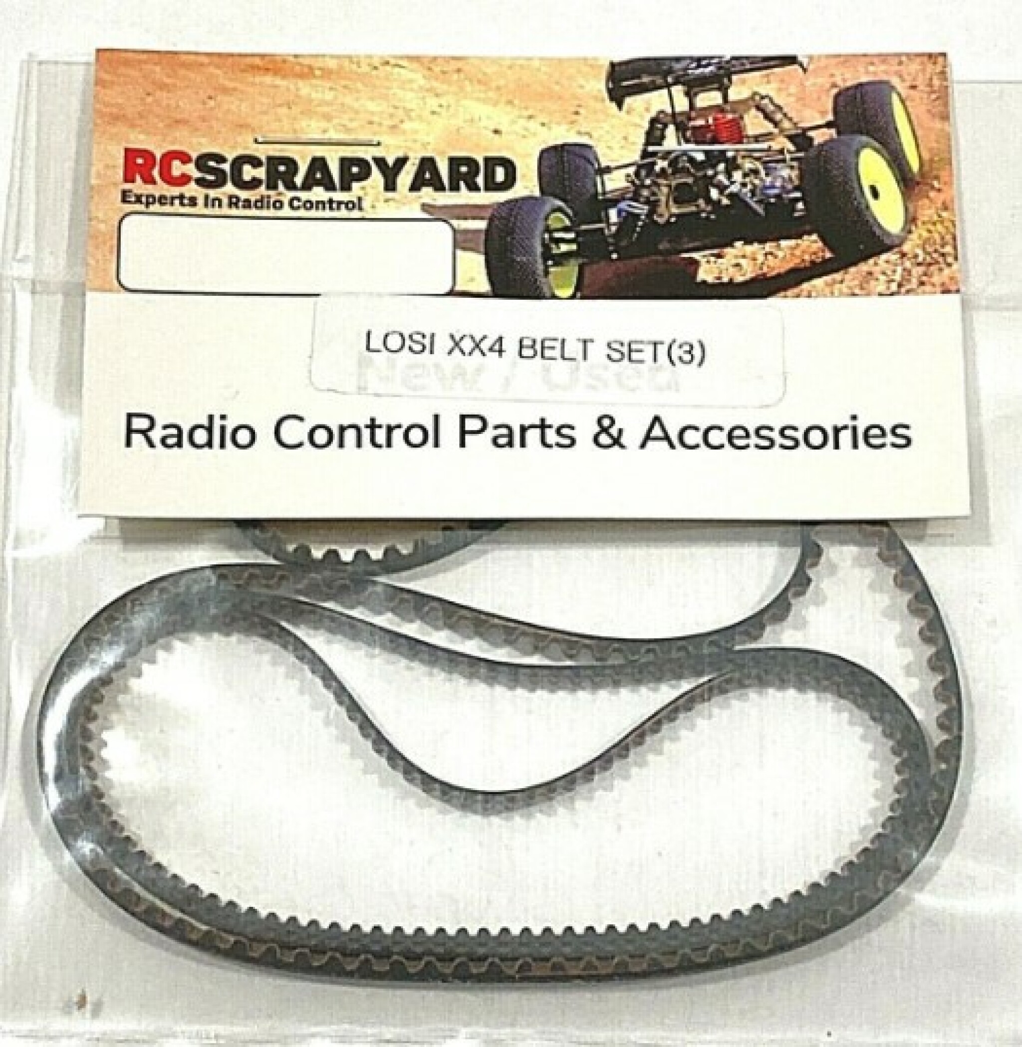 TLR XX4 Team Losi Replacement set of three belts. LOSA3206 (LOSA3207 ...
